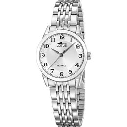 Lotus Damen Quarzuhr "Classic Steel", silber, Armbanduhren, Armbanduhr, Damenuhr, Edelstahlarmband, analog