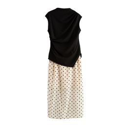 next Set: Kleid und Top Damen Gr&ouml;&szlig;e 42 creme / schwarz Sommerkleid