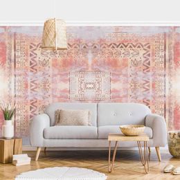 Bilderwelten Fototapete Erinnerungen an Kreta Malerei Orientalisch,Shabby,Muster Ornamente Wohnzimmer,Schlafzimmer Vliestapete inkl. Kleister oder selbstklebend