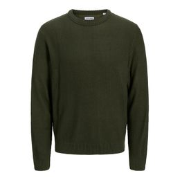 Jack & Jones JACK & JONES Herren Strickpullover "JJROY KNIT CREW NECK AW25", gr&uuml;n, Gr. XS, unifarben, Strick, Obermaterial: 100% Polyacryl, Pullover