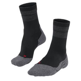 Falke Damen Socken "TK Compression Stabilizing", Gr. 39, schwarz, Obermaterial: 39% Polypropylen PP. 28% Schurwolle WV. 26% Polyamid PA. 7% Elasthan