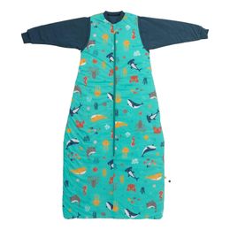SCHLUMMERSACK Baby Babyschlafsack "Schlafsack ohne F&uuml;&szlig;en 2.5 Tog", blau, Gr. 130, Obermaterial: 100% Baumwolle CO., Schlafs&auml;cke