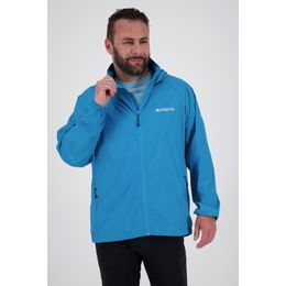 DEPROC Active Herren Regenjacke "ROBSON MEN", blau, Gr. M, Web, 100% Polyester, Jacken, auch in Gro&szlig;en Gr&ouml;&szlig;en erh&auml;ltlich