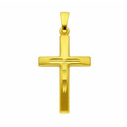 Adelia&acute;s ADELIA ́S Damen Kreuzkette "Halskette - Kreuzkette mit Kreuz Anh&auml;nger aus 333 Gold", Gelbgold 333 Gold, gold, Gelbgold 333, Gold, Halsketten,