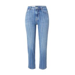 River Island Jeans 'HARLEY HOTFIX STEVIE' Damen Gr&ouml;&szlig;e 31 blue denim / silber