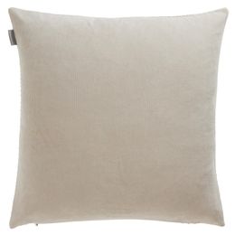 Dekokissen Musterring, B:45cm L:45cm, beige, Mischgewebe, Dekokissen_Sitzkissen_Kissenh&uuml;llen, "Twist", mit modernem, graphischem Dessin