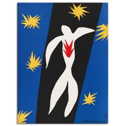 Wandbild Artland, B:90cm H:120cm, bunt, Leinwand, Wohnzimmer, Bilder, "Der Sturz des Ikarus. 1943", als Alubild, Leinwandbild, Poster, Wandaufkleber