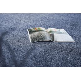 ANDIAMO Teppichboden "Portland, Velours, Gesamth&ouml;he 11 mm, Made in Netherlands", B : 400cm 1 Stk., L: 200cm, blau, Schlafzimmer, Teppiche, Uni