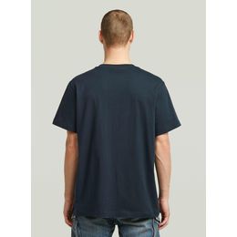 G-Star Raw G-STAR Herren T-Shirt "A Line Loose T-Shirt"dk patriot blau, Gr. S, Obermaterial: 100% Baumwolle, Shirts