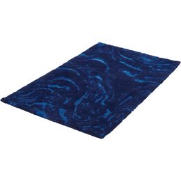 Badematte Kleine Wolke, H:10mm, blau, Baumwolle, Viskose, Badematten, "Everglades, Badvorleger, Badezimmer Teppich", Badteppich, modernes Design,