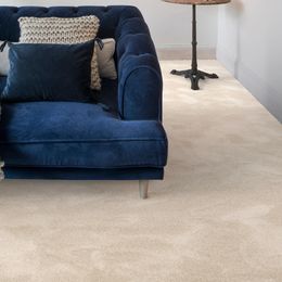 ANDIAMO Teppichboden "Levin, Velours, Gesamth&ouml;he 10 mm, Luxusklasse LC2", B : 400cm 1 Stk., L: 300cm, beige, Schlafzimmer, Teppiche, Uni Farben,