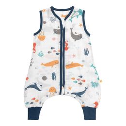 SCHLUMMERSACK Babyschlafsack "Schlafsack mit F&uuml;&szlig;en 0.5 Tog", L: 70cm, blau, Schlafs&auml;cke