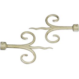 Gardinenstangen-Endst&uuml;ck Liedeco, B:10,2cm H:13,7cm L:13,7cm &Oslash;:1,6cm, gold, Gardinenstangenendst&uuml;cke, "Diana", f&uuml;r Gardinenstangen &Oslash; 16 mm