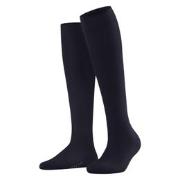 Falke Kinder Kniestr&uuml;mpfe "Family", Gr. 39, blau, Obermaterial: 92% Baumwolle CO. 7% Polyamid PA. 1% Elasthan EL., Socken