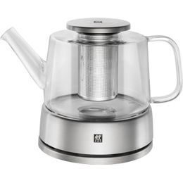 Zwilling Teekanne "Sorrento", 0,8 l, silber, Kannen, Teekanne mit St&ouml;vchen, 18/10 Edelstahl, Glas, Pflegeleicht, 800 ml