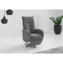 Sit & More TV-Sessel SIT & MORE, B:75cm H:112cm T:82cm, grau, 90% Polyester, 10% Polyamid, Sessel, "Glendale", wahlweise mit Aufstehhilfe, 2 Motoren und Akku