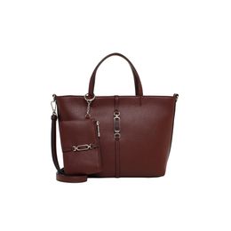 Emily & Noah EMILY & NOAH Damen Shopper "Shopper E&N Lewe", rot, Polyester, Taschen