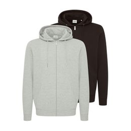 !Solid SOLID Herren Sweatjacke "Sweatjacke SDMColineareg 2 Pack", schwarz, Gr. XL, Obermaterial: 65% Polyester PES. 35% Baumwolle CO., Sweatjacken