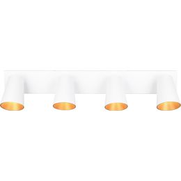 Trio LEUCHTEN Deckenstrahler "SHARP, Spot mehrflammig exkl GU10 max 10W schwenkbar & drehbar", 4, &Oslash; 8cm H: 16cm, 1 Stk., wei&szlig;, K&uuml;che, Leuchten,