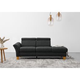 Recamiere OTTO HOME, B:206cm H:84cm T:93cm, grau, 100% Polyester, Sofas, "Lindgren", wahlweise motorische TV-Funktion, Bettkasten und