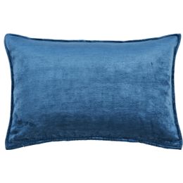 Dekokissen done., B:40cm H:1cm L:60cm, blau, Polyester, Dekokissen_Sitzkissen_Kissenh&uuml;llen, "Fame", Hohe Lichtreflektion