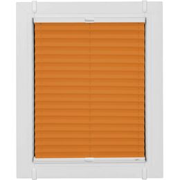 Plissee SUNLINES, B:120cm H:100cm, orange, Obermaterial: 85% Polyester, 15% sonstige Fasern, Badezimmer, Plissees, "One Size Style Crepe",