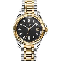 Thomas Sabo Damen Quarzuhr "DIVINE", silber, Armbanduhren, Armbanduhr, Damenuhr, Datum, Mineralglas mit Saphirbeschichtung