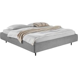 Polsterbett Home Affaire, B:155cm H:40cm L:235cm, grau, 94% Polyester, 6% Nylon, Betten, "Lumira, rahmenhohes Design & wahweise &Uuml;berl&auml;nge", inkl.