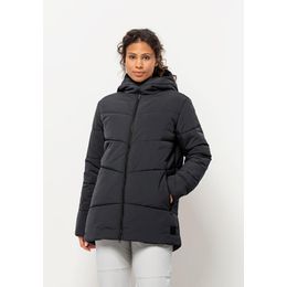 Jack Wolfskin Damen Funktionsjacke "KAROLINGER LONG JKT W", grau, Gr. L, Obermaterial: 100% Polyamid. Futter: 100% Polyester. F&uuml;llung: 100%