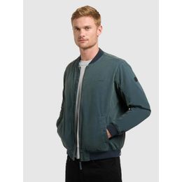 Khujo Herren Blouson "ULRIC", gr&uuml;n, Gr. M, unifarben, Web, 75% Baumwolle, 25% Nylon, Jacken