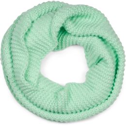 styleBREAKER Damen Loop "Strick Loop Wellenmuster", gr&uuml;n, Modisch, Obermaterial: 100% Polyacryl PAN., Modet&uuml;cher