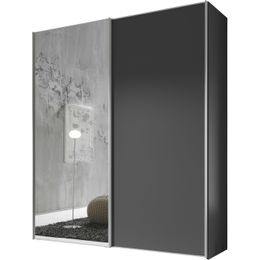 Schwebet&uuml;renschrank STAUD, B:225cm H:222cm T:68cm, grau, Holzwerkstoff, Schr&auml;nke, "Sinfonie Plus, edles Design in hochwertiger Qualit&auml;t, Made in