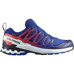 Salomon Herren Trailrunningschuh "XA PRO 3D V9 GORE-TEX EQUIPE", Gr. 48surf the web, fiery rot, wei&szlig;, Synthetik, Textil, mehrfarbig, Schuhe,