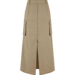 Karl Kani Damen Sommerrock "Karl Kani Karl Kani Signature Long Cargo Skirt", beige, Gr. XL, unifarben, 98% Baumwolle, 2% Elasthan, R&ouml;cke