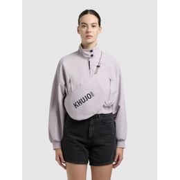 Khujo Damen Blouson "MARTA WITH BAG", lila, Gr. S, unifarben, Web, 100% Nylon, Jacken