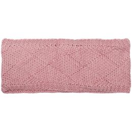 styleBREAKER Damen Stirnband "Strick Stirnband mit Rauten Muster", rosa, Modisch, 100% Polyacryl PAN., M&uuml;tzen