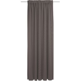 Vorhang Adam, B:142cm H:205cm, braun, Baumwolle (Bio-Baumwolle), Wohnzimmer, Gardinen, "Uni Collection, Made in Germany", Blickdichter aus 100%