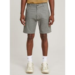 G-Star Raw G-STAR Herren Chinoshorts "Bronson 3.0 Slim Chino Shorts"gs grau, milk dobby, Gr. 38, Obermaterial: 88% Baumwolle, 9% Hanf, 3% Elasthan, Hosen