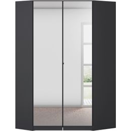 Eckkleiderschrank Rauch, B:117cm H:197cm T:104cm, schwarz, Holzwerkstoff, Schr&auml;nke, "Kleiderschrank Schrank Garderobe W&auml;scheschrank COSTA Gr&ouml;&szlig;e