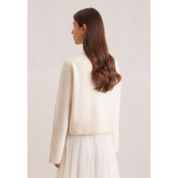 Seidensticker Damen Strickjacke, beige, Gr. L, unifarben, 80% Wolle, 15% Polyamid, 5% Kaschmir, Strickjacken, 1/1 V-Neck Uni