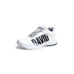 CAMP DAVID Herren Sneaker, Gr. 44wei&szlig;, Synthetik, Textil, unifarben, Schuhe, mit Fersenstabilisator