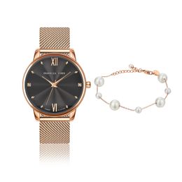 ISABELLA FORD Damen Quarzuhr "SFB6-2", rosa, Armbanduhren