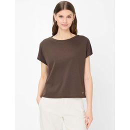 Brax Damen Kurzarmshirt "Style CATHY S", braun, Gr. 44, 100% Baumwolle, Shirts