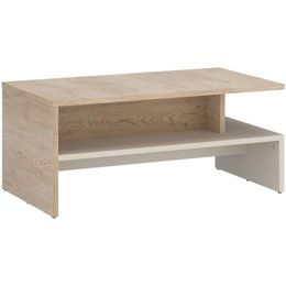 Couchtisch Home Affaire, B:100cm H:45,5cm T:66cm, braun, Wohnzimmer, Tische, Couchtisch, Breite 100 cm, moderner Sofatisch, gro&szlig;z&uuml;gige Ablagefl&auml;che