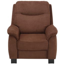 Sessel OTTO HOME, B:93cm H:104cm T:96cm, braun, Struktur weich (90% Polyester / 10% Polyamid);Luxus-Microfaser (100% Polyester);Luxus-Microfaser