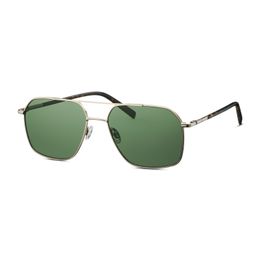 HUMPHREY&acute;S eyewear Herren Sonnenbrille "Modell 586150", gr&uuml;n, HUMPHREY ́S EYEWEAR, gemustert, leicht gl&auml;nzend, Sonnenbrillen, Form Panto, Logoschriftzug auf B&uuml;gel,