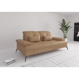 Sit & More 2,5-Sitzer SIT & MORE, B:202cm H:90cm T:122cm, beige, Sofas, "Amica, inkl. Sitztiefenverstellung und Armteilverstellung", wahlweise mit