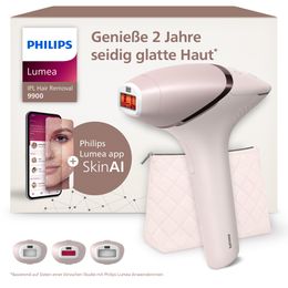 Philips Damen IPL-Haarentferner "Philip Lumea S9900 BRI953/02", rosa, B:26cm H:25cm T:11cm, IPL-Haarentferner, kabellos, 2 SkinAI Funktionen