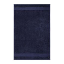 Badetuch Lacoste, B:100cm L:150cm, blau, Frottier, Obermaterial: 100% Baumwolle, Handt&uuml;cher, "LLECROCO", mit Label-Applikationen