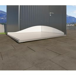 Fundamentrahmen BioHort, B:252cm H:10cm T:212cm, silber, Aluminium, Gartenhaus-Fundamente, "Smartbase f&uuml;r Ger&auml;tehaus AvantGarde A6, HighLine H3,